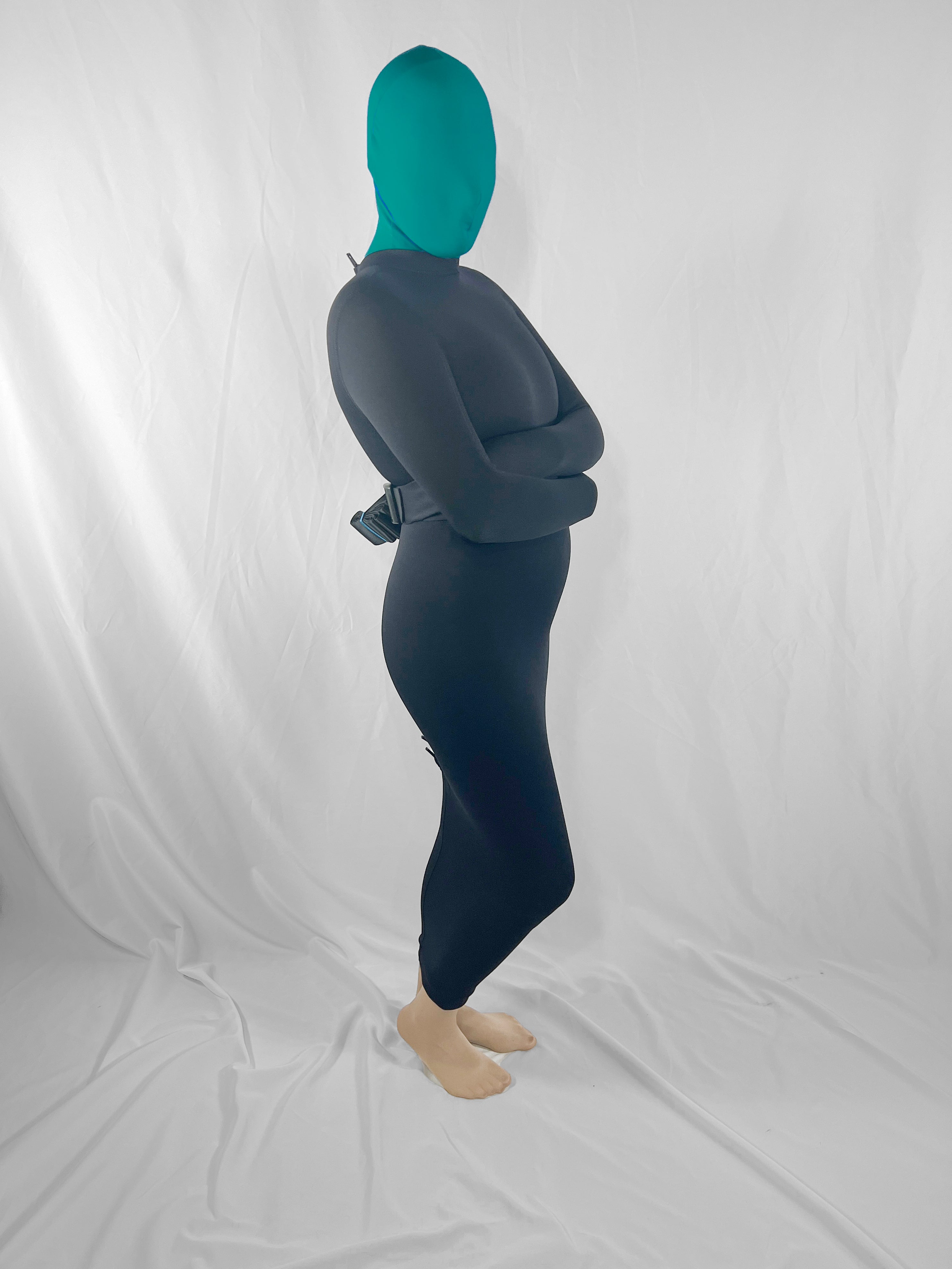 Self Bondage Neoprene Straitjacket Hobble Dress