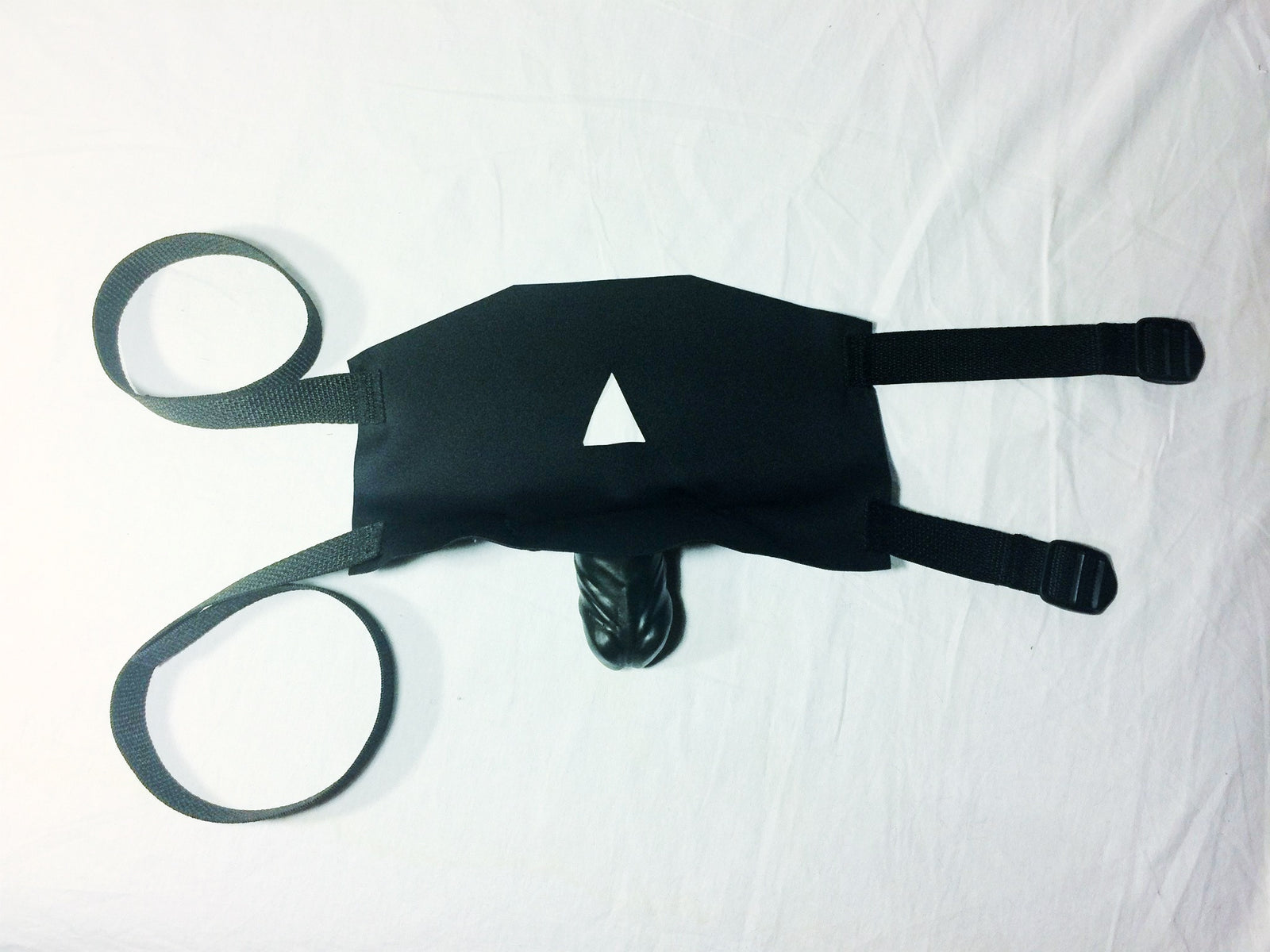 Neoprene or Darlex Panel Gag and Blindfold Combo (Penis Gag)